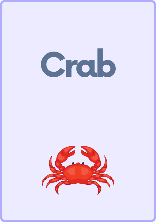 Consonant Blend CR Sound Words with Pictures Worksheet PDF