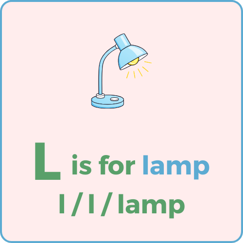 L Phonics Words Memory Game
